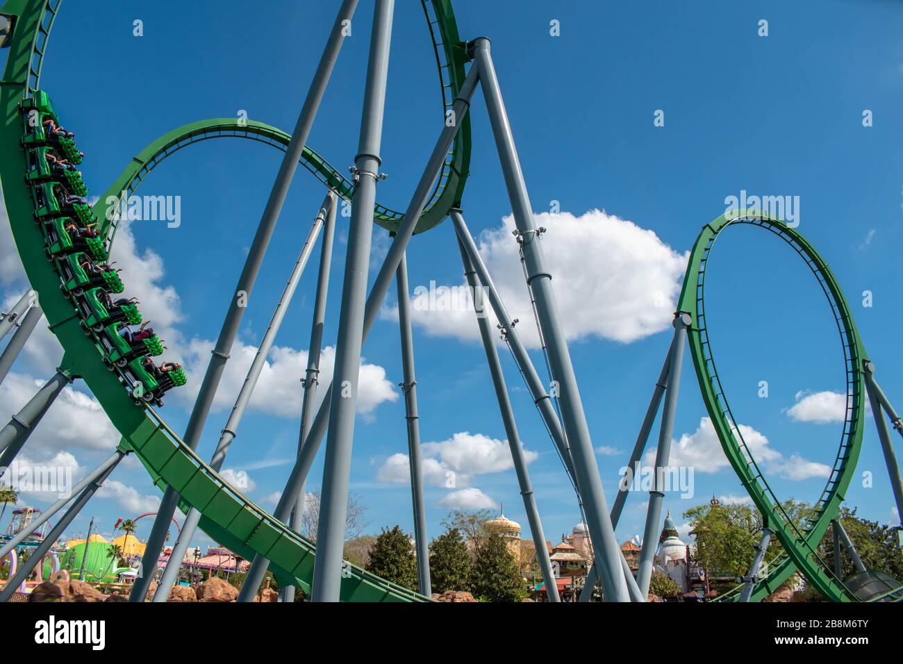 Orlando, Florida. March 15, 2019. People having fun amazing The ...