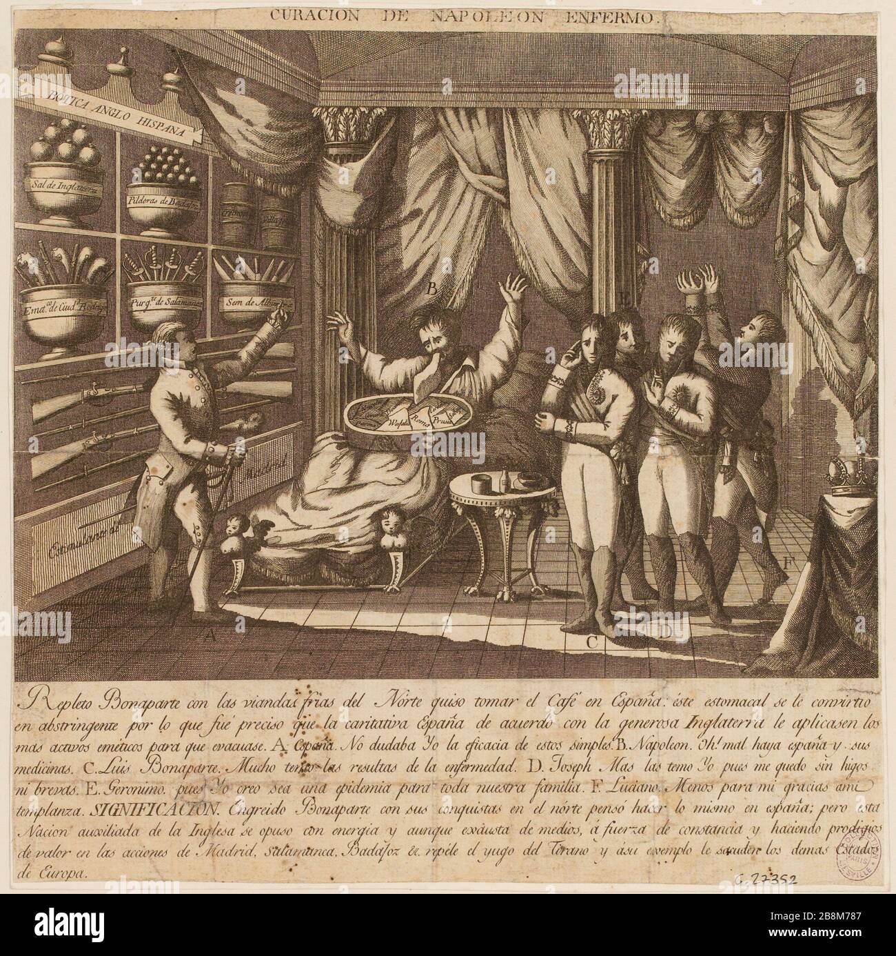 HEALING OF NAPOLEON ILL. (IT Stock Photo - Alamy