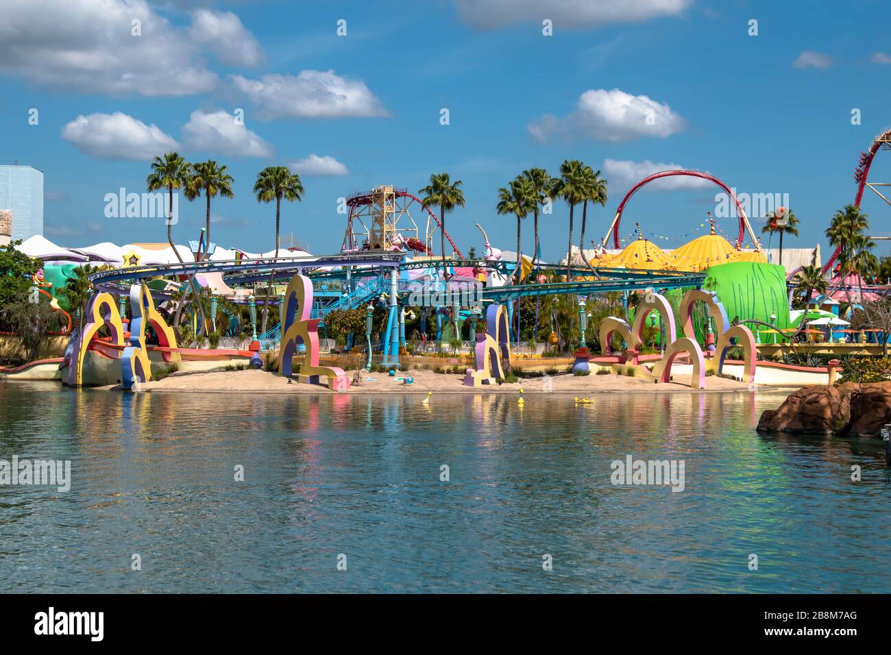 Orlando, Florida. March 15, 2019. The High Seuss Trolley Train Ride in ...