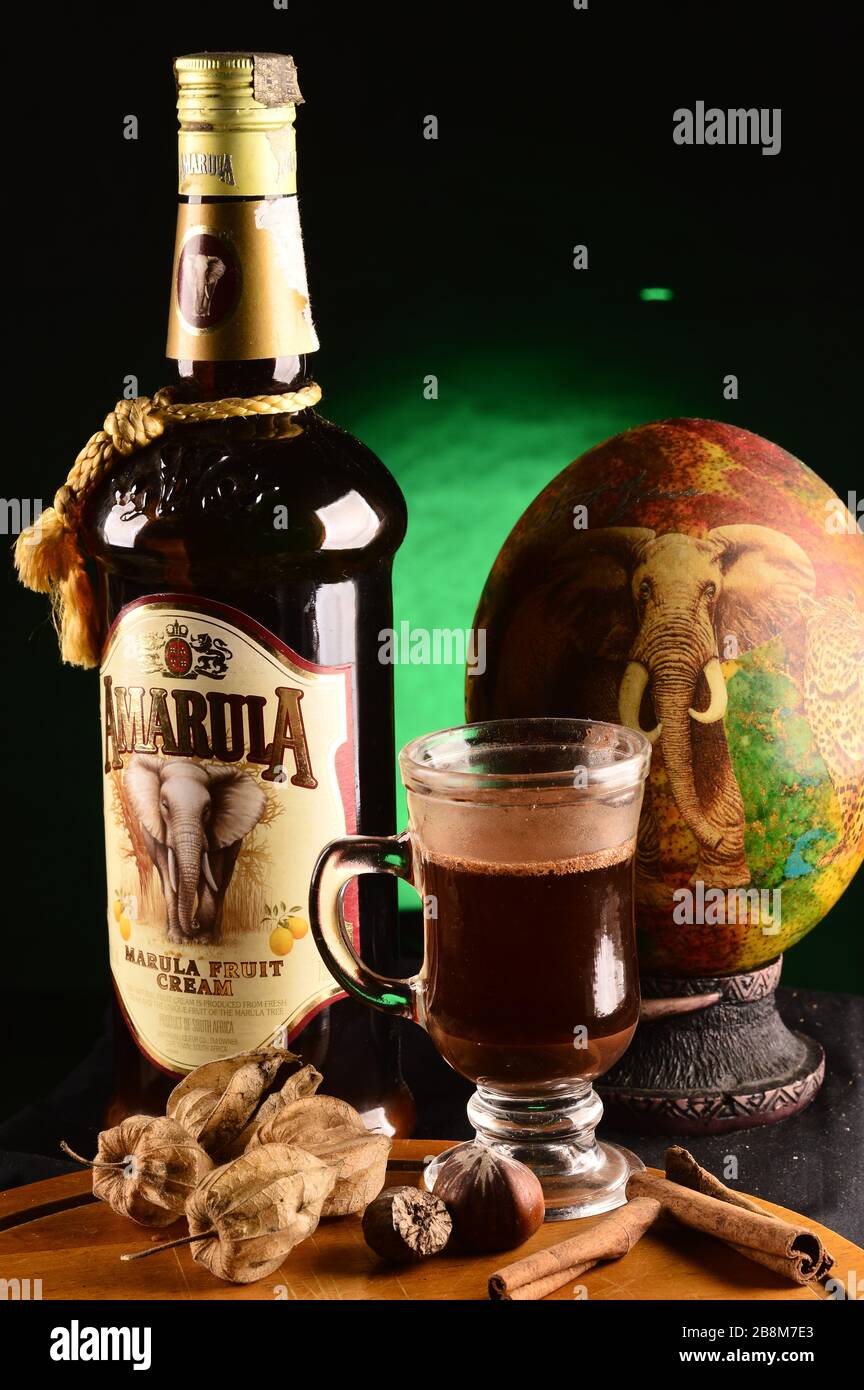 Amarula, a tipycal south african drink on the table Stock Photo - Alamy