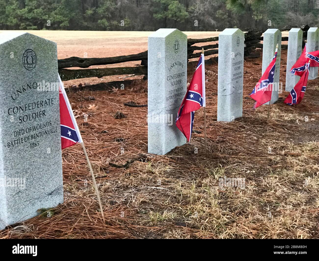 Battle of Bentonville Battlefield, Bentonville, NC Stock Photo - Alamy