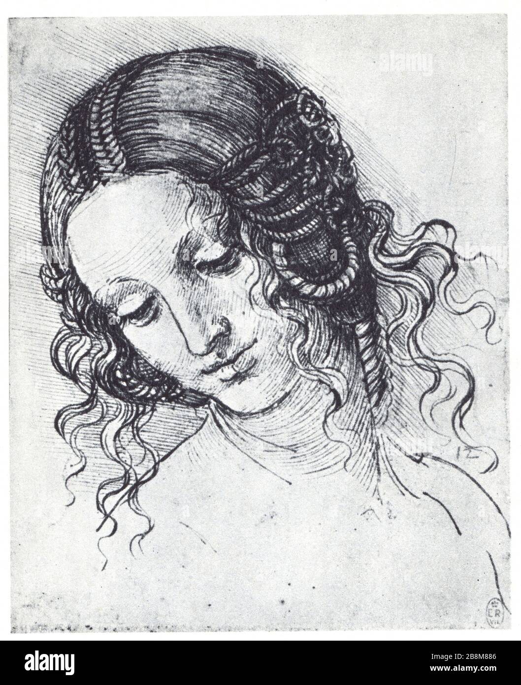 Leonardo da Vinci. Study for the Leda. 1506 Stock Photo - Alamy