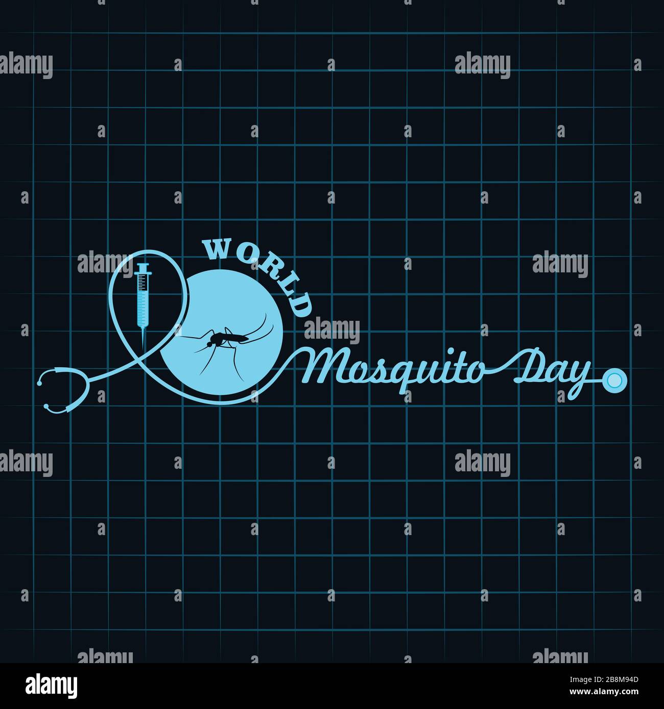 World Mosquito Day Design With Elegant Background stock vector Stock ...