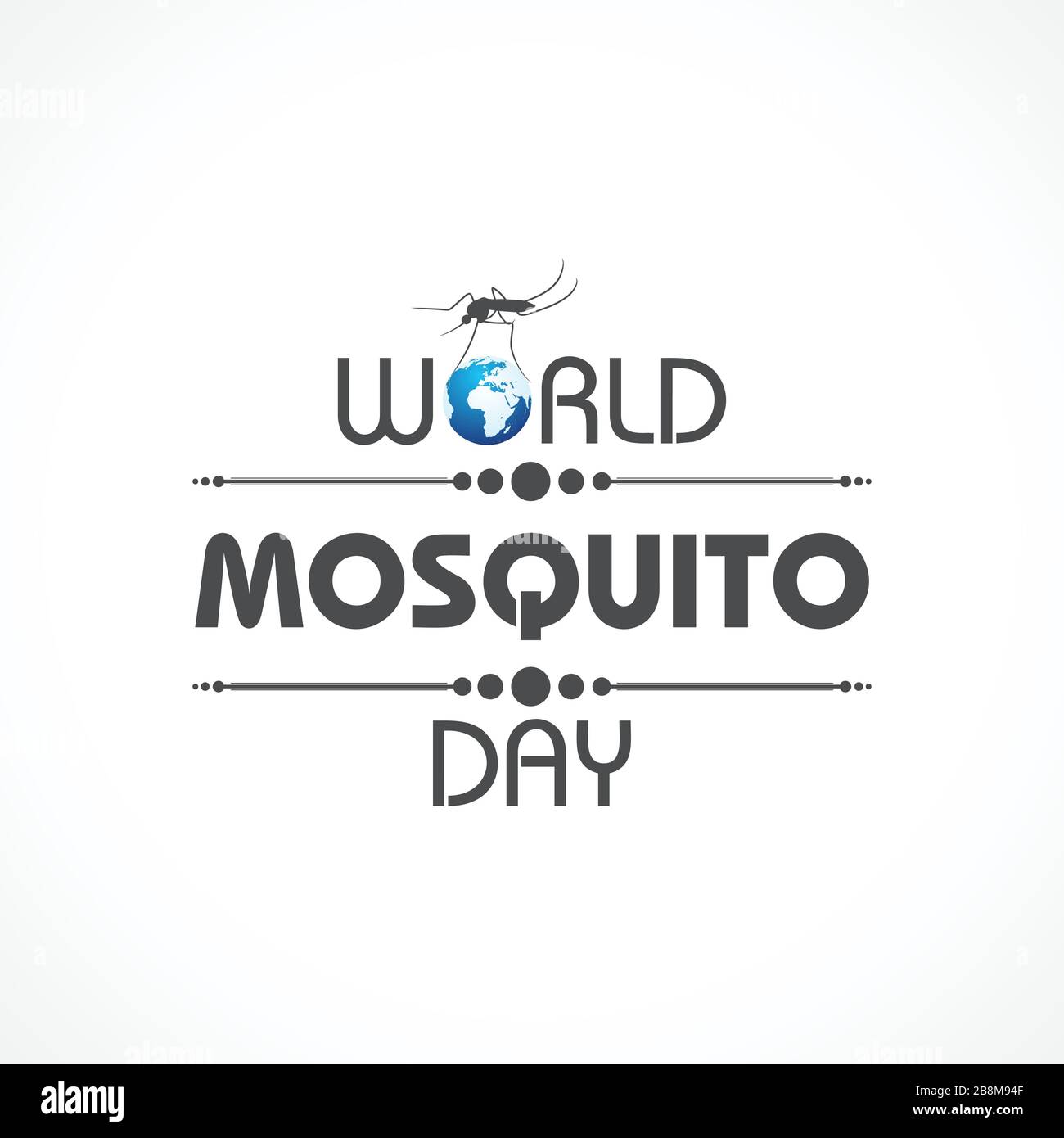 World Mosquito Day Design With Elegant Background stock vector Stock ...