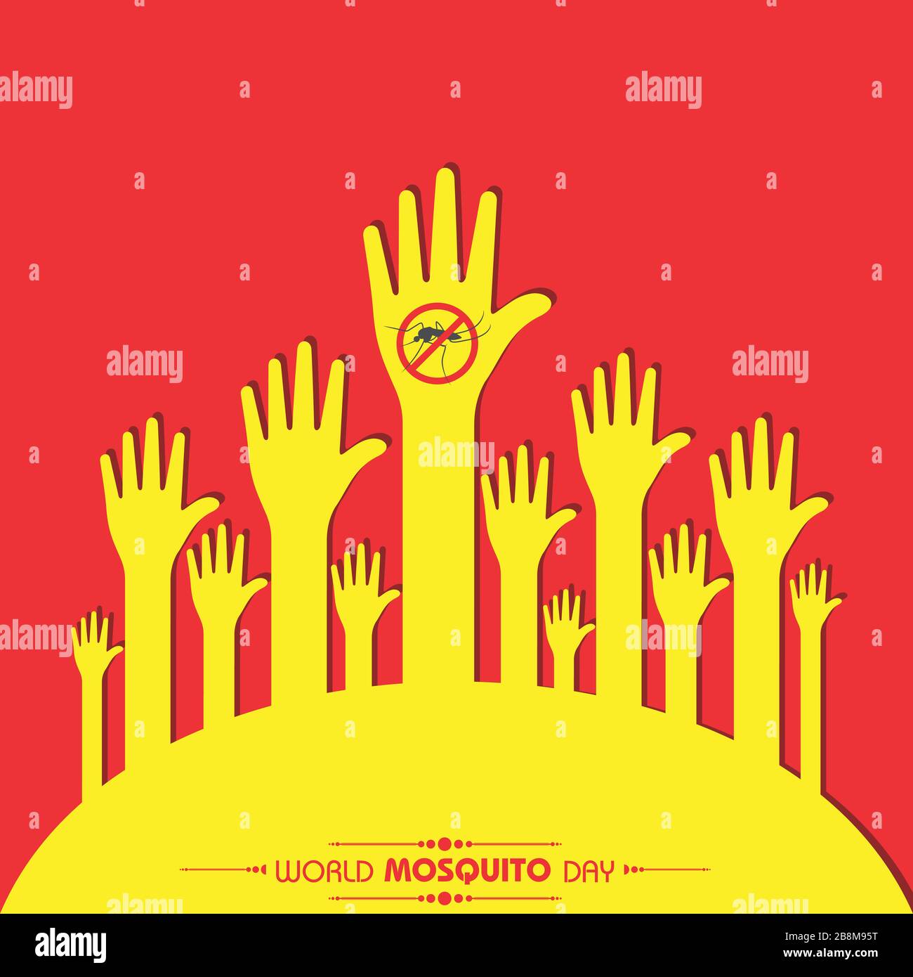 World Mosquito Day Design With Elegant Background stock vector Stock ...