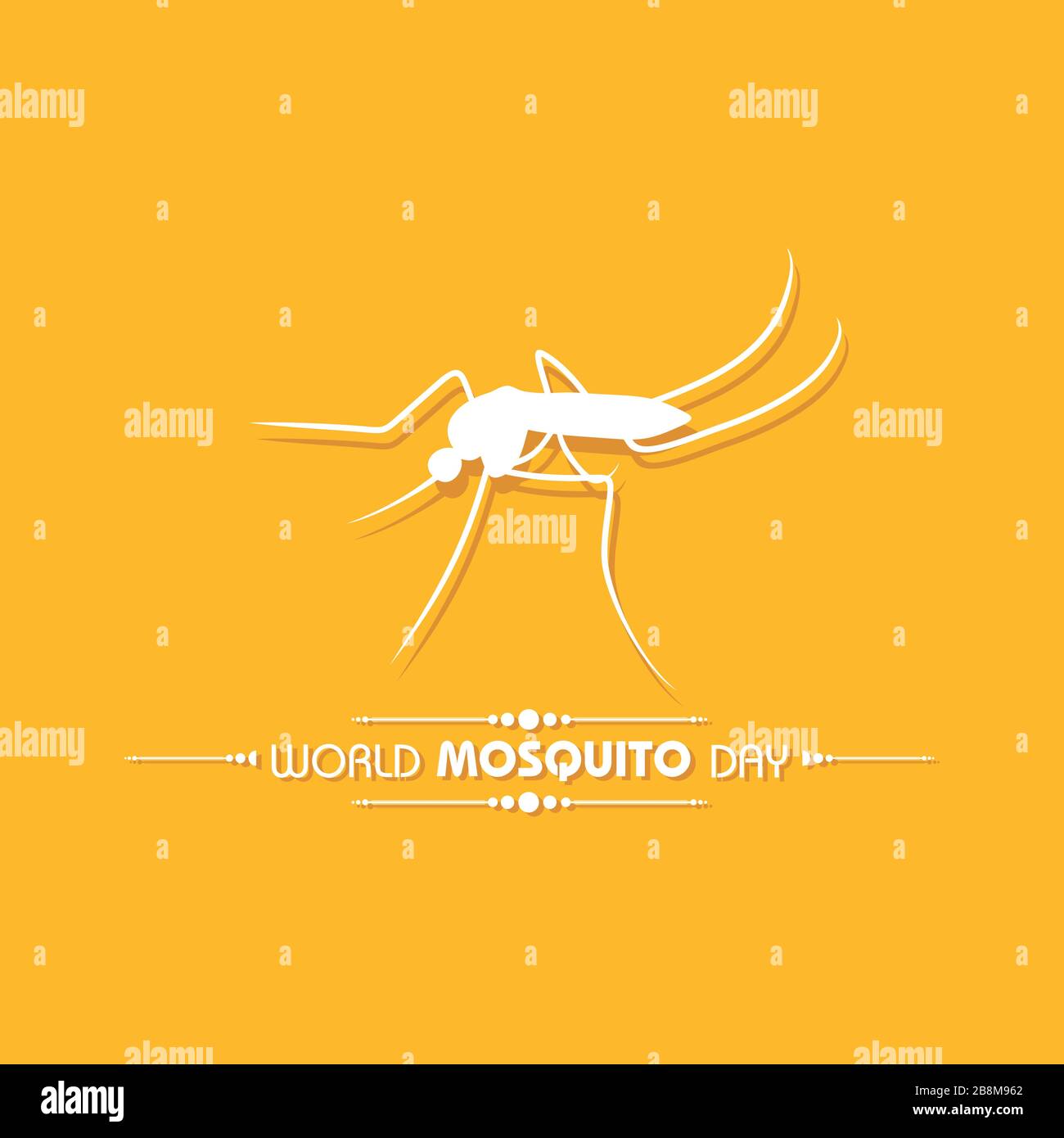 World Mosquito Day Design With Elegant Background stock vector Stock ...