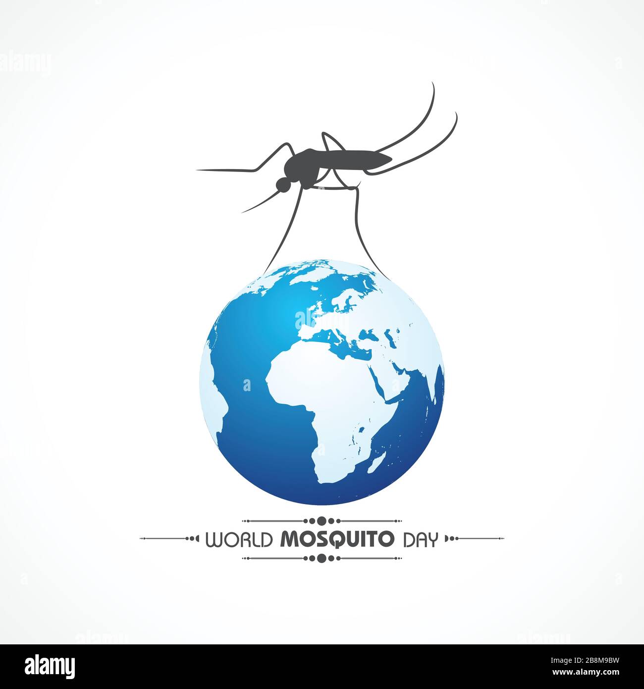 World Mosquito Day Design With Elegant Background stock vector Stock ...