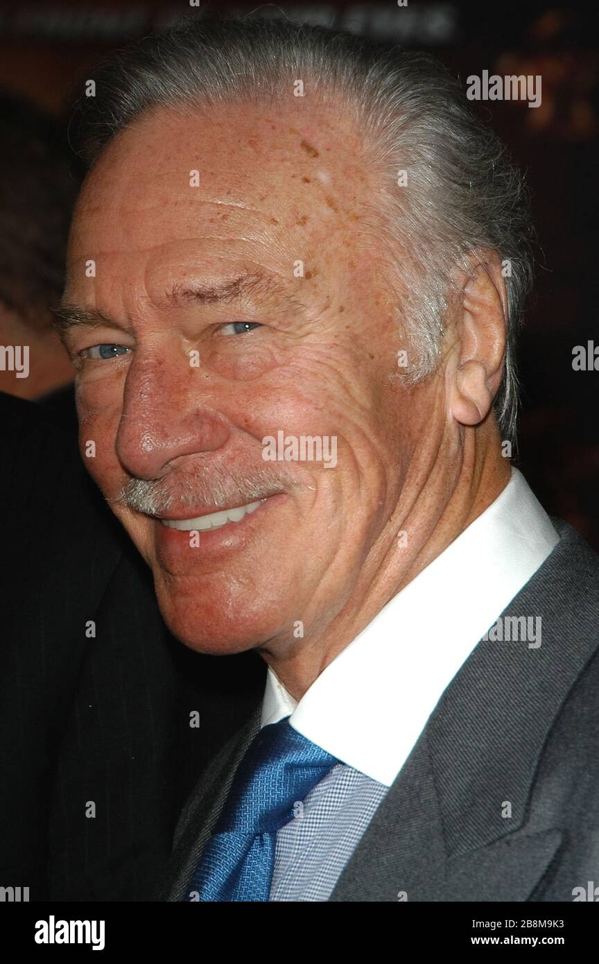 Christopher Plummer at World Premiere of "National Treasure" held at ...