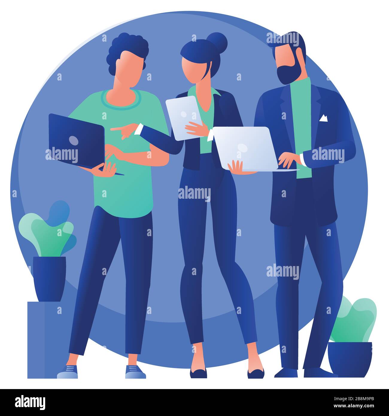 Group diverse team working Cut Out Stock Images & Pictures - Alamy