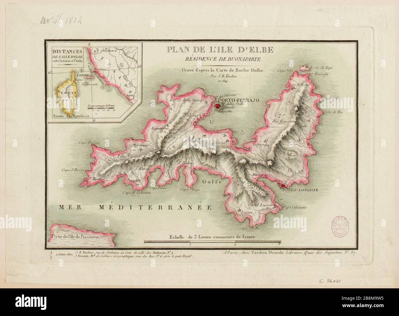 Map of elba hi-res stock photography and images - Alamy