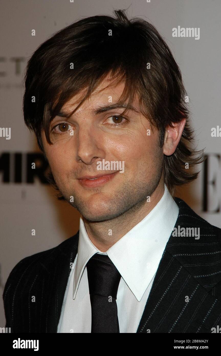 Adam Scott at the Los Angeles Premiere of "The Aviator" held at Mann ...