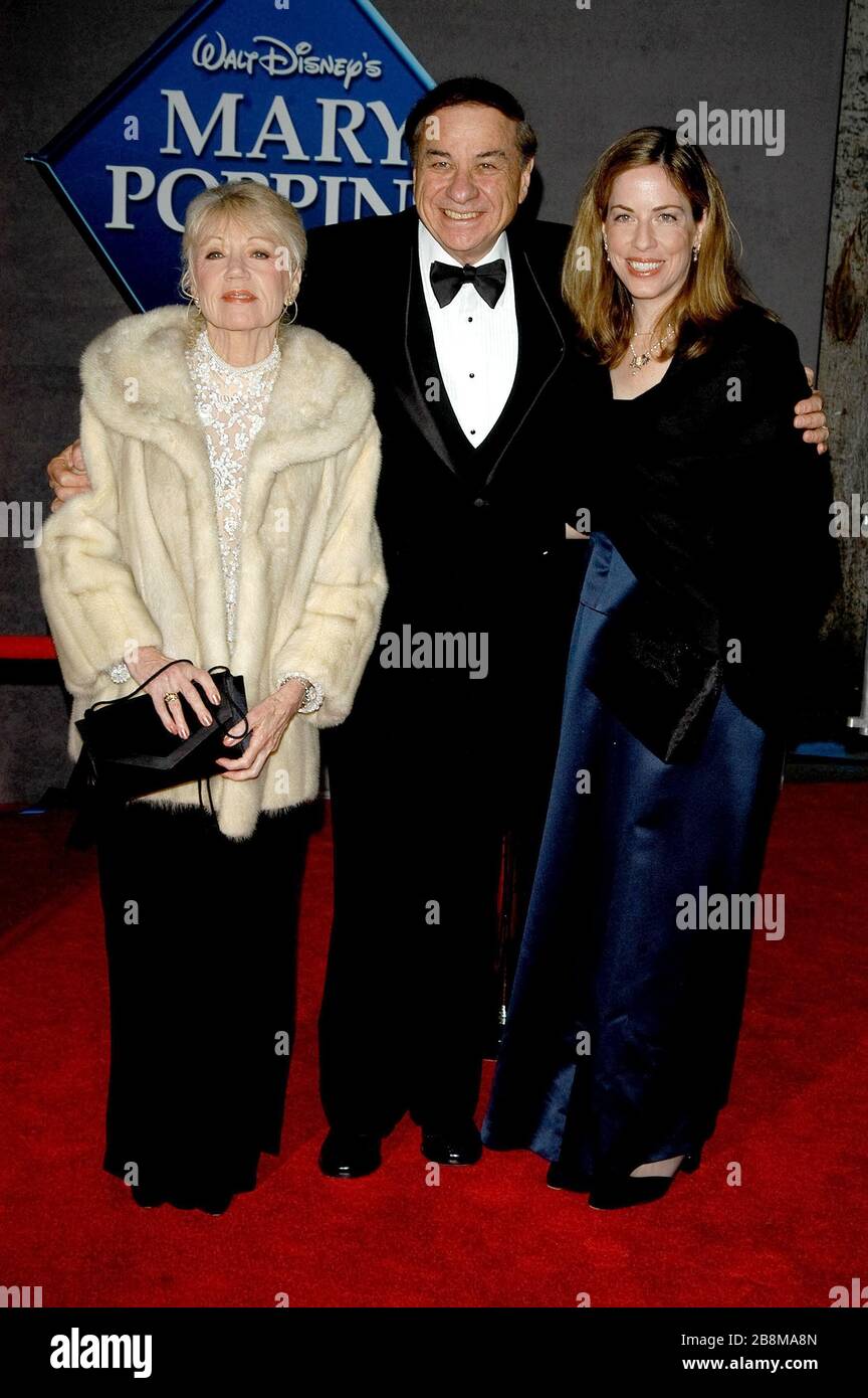 Richard M. Sherman, Disney Songwriter w/ Wife and Daughter at the "Mary ...