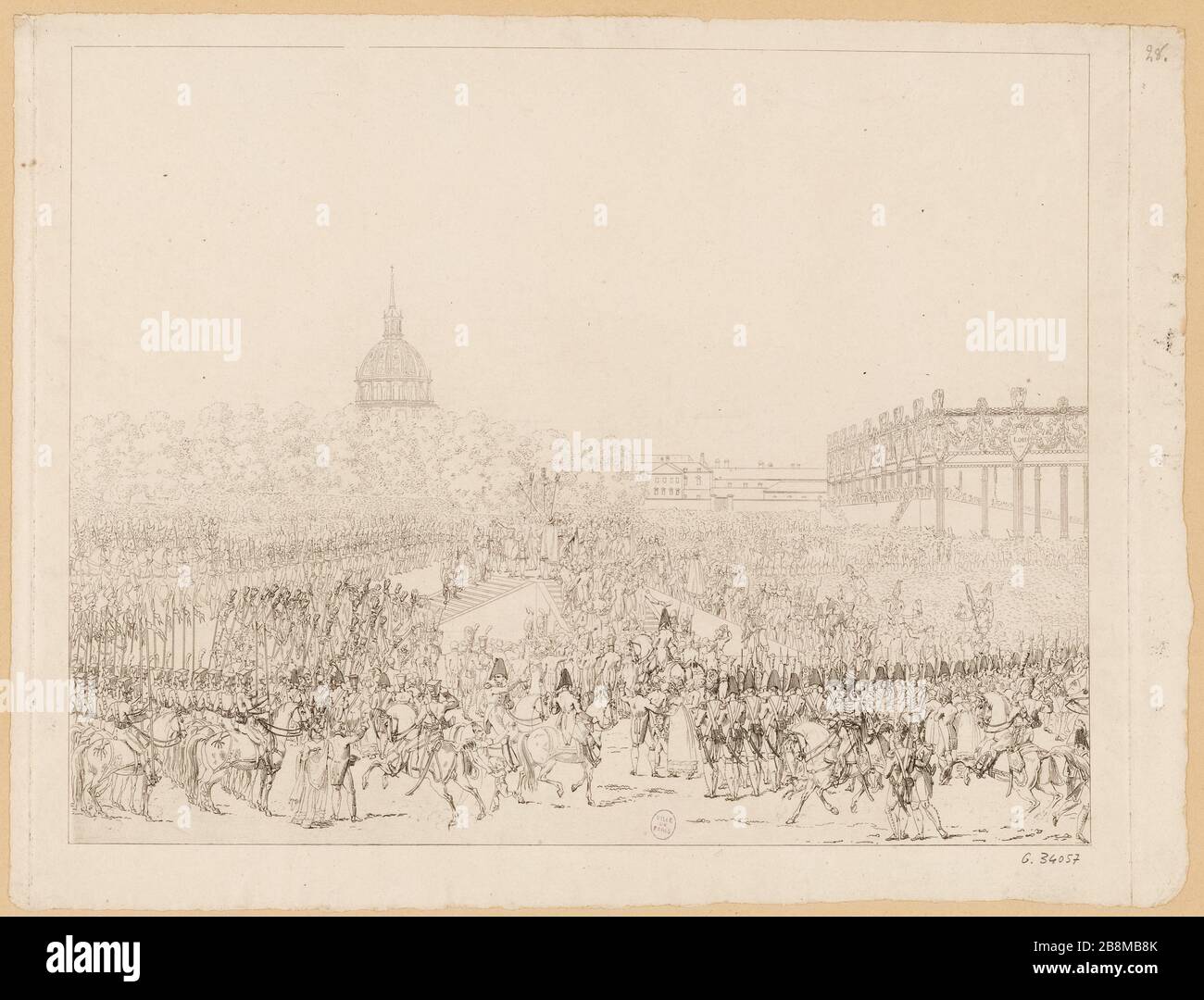 Ceremony Field of May, June 1, 1815. (TF Stock Photo - Alamy