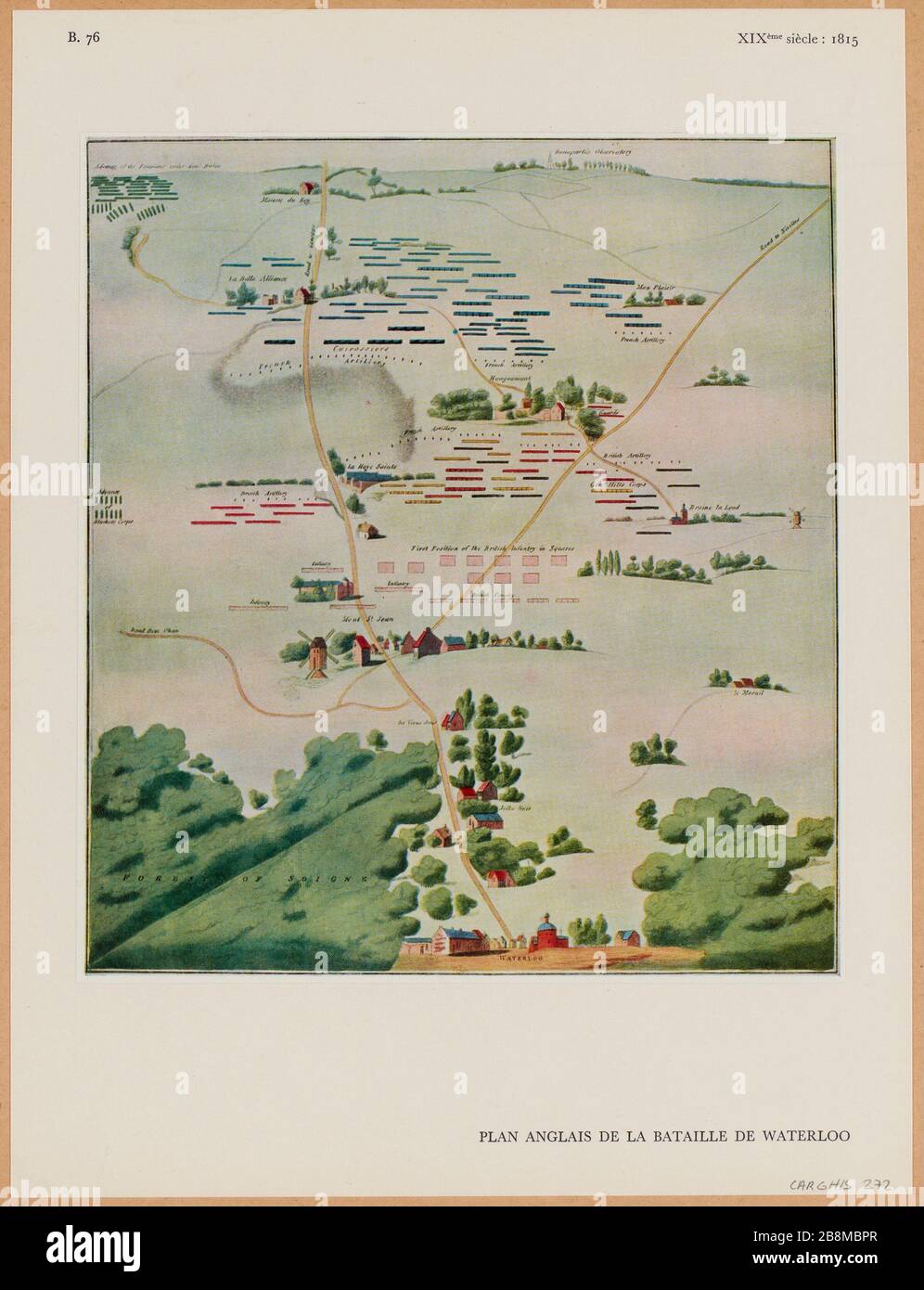 Battle of waterloo map hi-res stock photography and images - Alamy