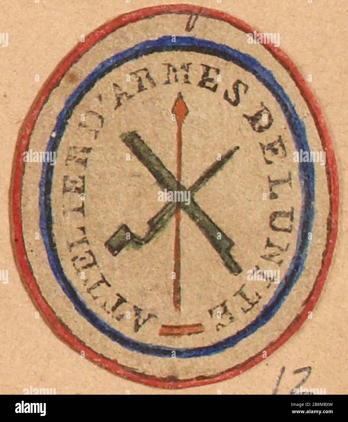 Token decorated with a weapons workshop thumbnail of the unit (TF Stock ...