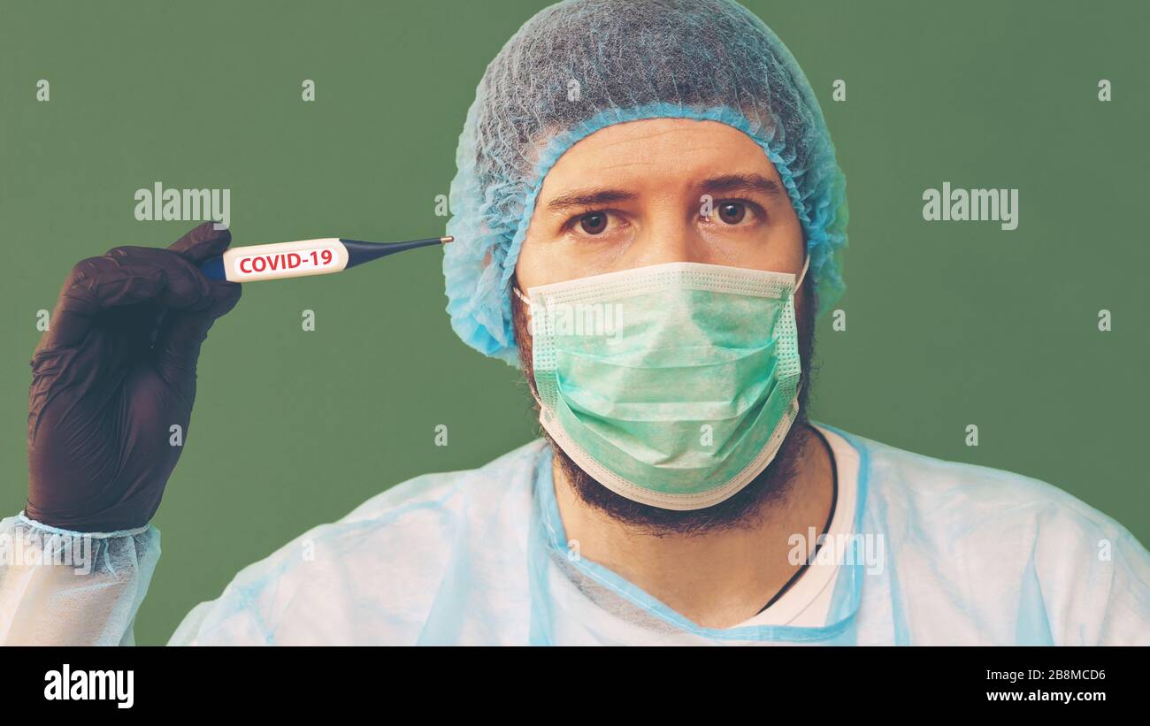 Covid 19 doctor face hi-res stock photography and images - Alamy