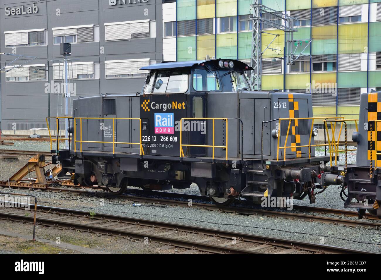 CargoNet diesel shunter 226 12 is seen at Trondheim, Norway. Originally ...