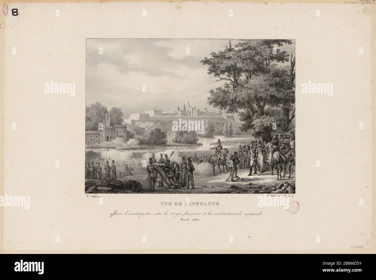 View Pamplona / case outposts between French troops and the Spanish ...