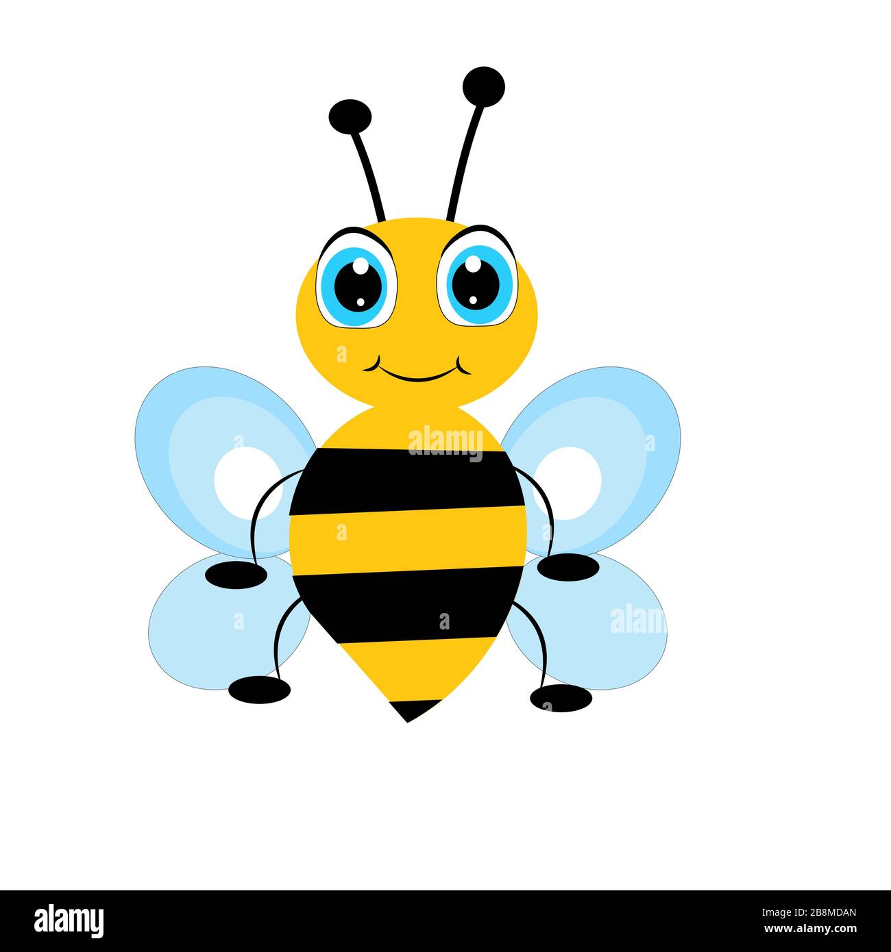 bee cartoon illustration vector Stock Vector Image & Art - Alamy