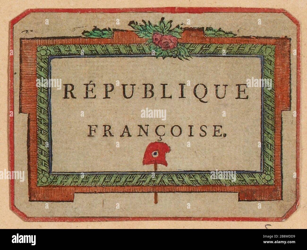 Map Francoise Republic (TF Stock Photo - Alamy
