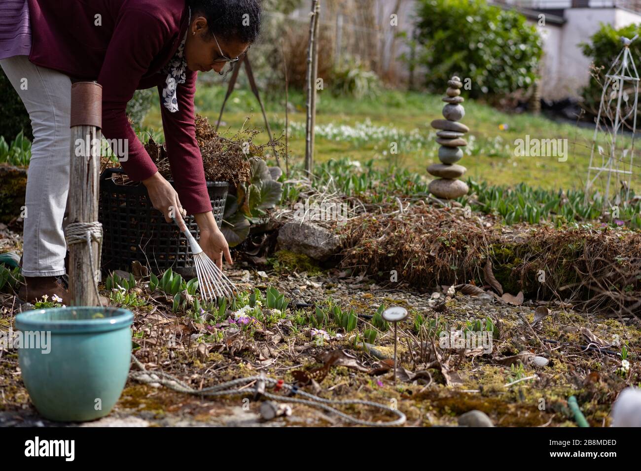 Raking soil mounds hi-res stock photography and images - Alamy