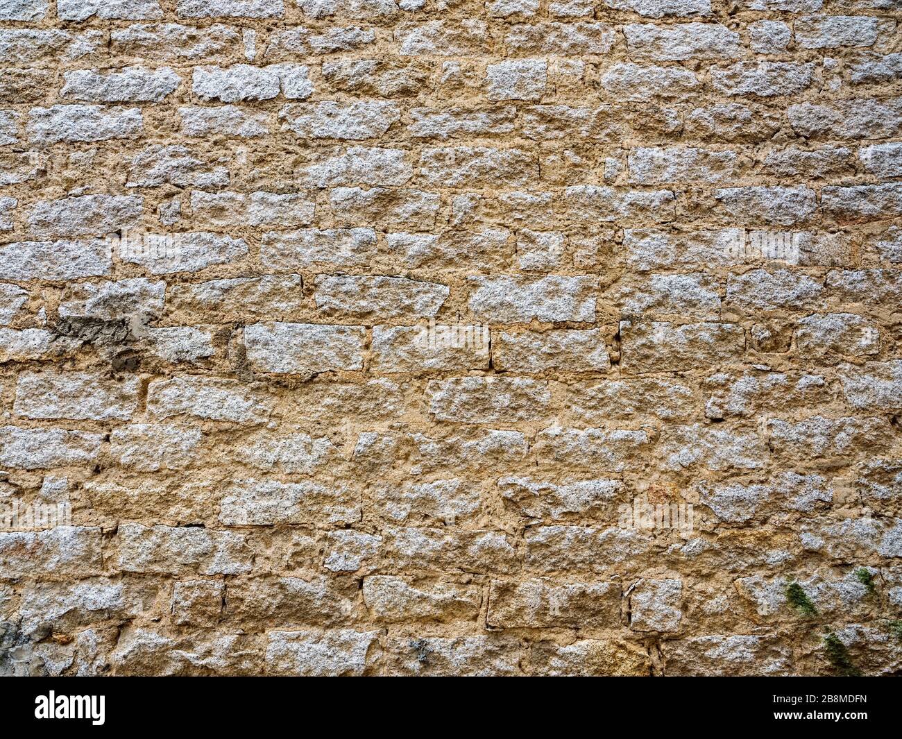 Ancient wall built with stones of various types and thickness Stock ...