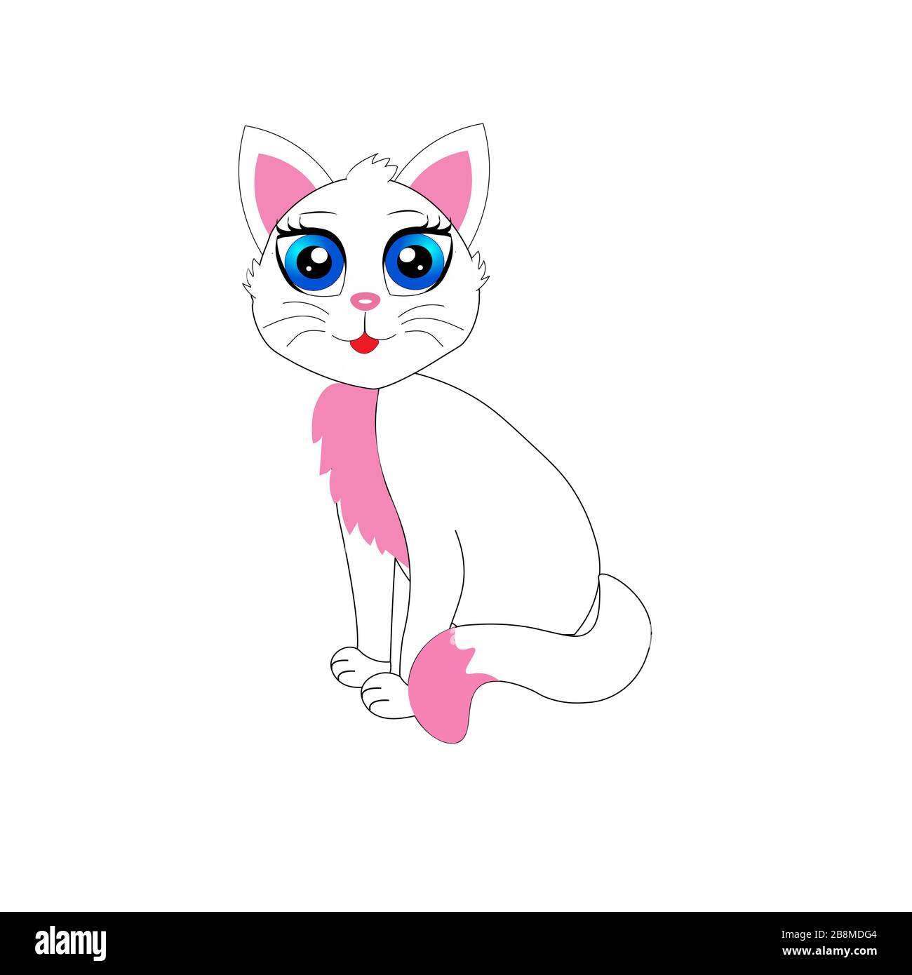 cat kitten cartoon illustration vector Stock Vector Image & Art - Alamy