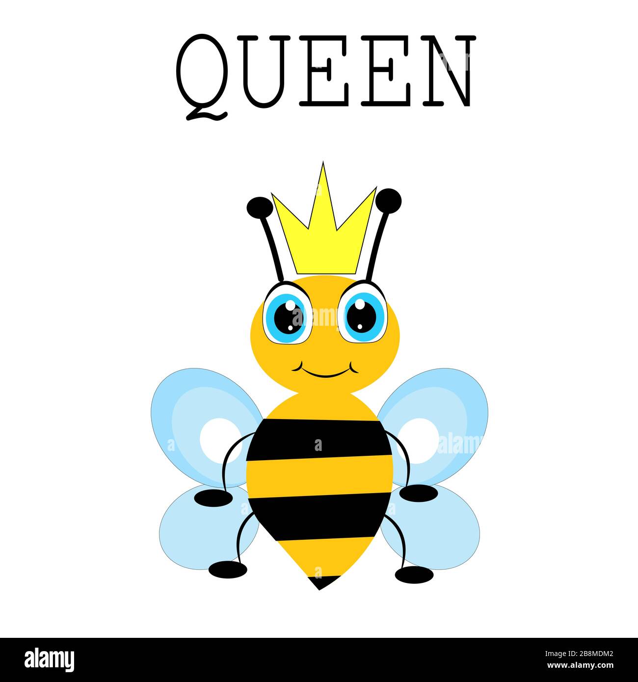 bee cartoon illustration vector Stock Vector Image & Art - Alamy