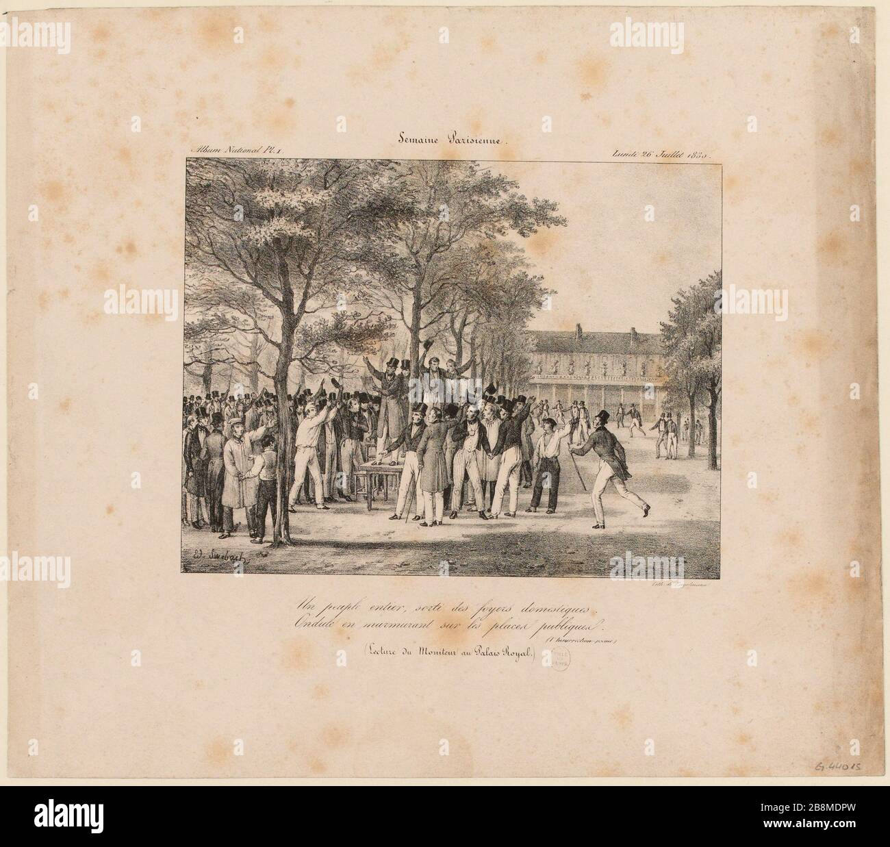 Parisian Week / Monday, July 26, 1830 / Album National PL.1 / A whole ...