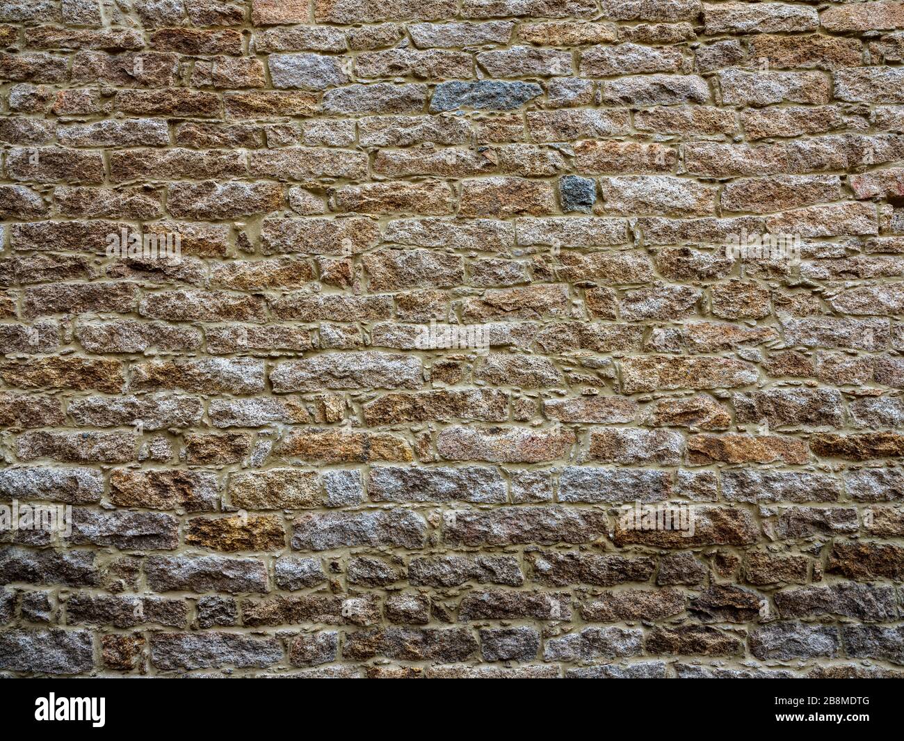 Ancient wall built with stones of various types and thickness Stock ...