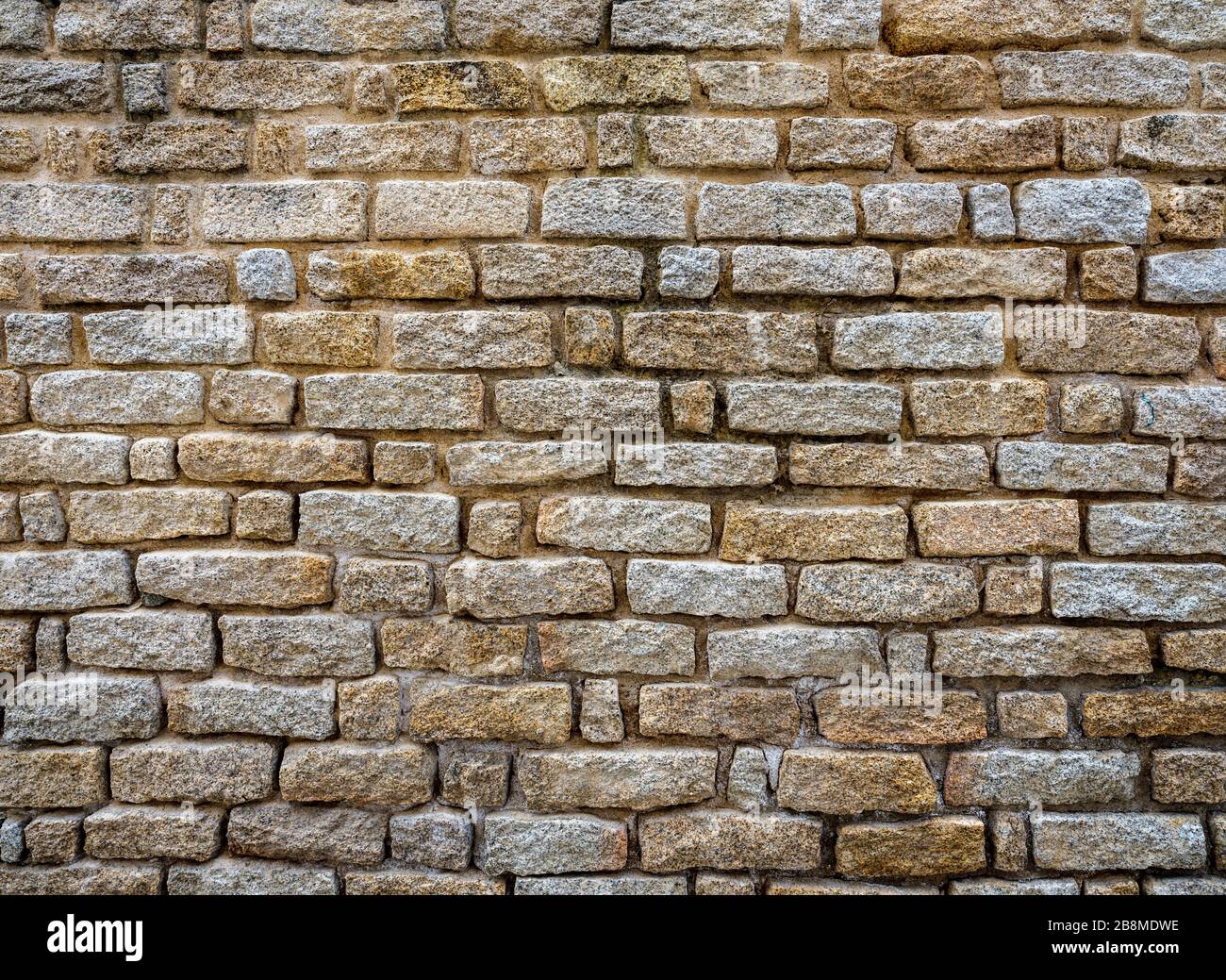 Ancient wall built with stones of various types and thickness Stock ...