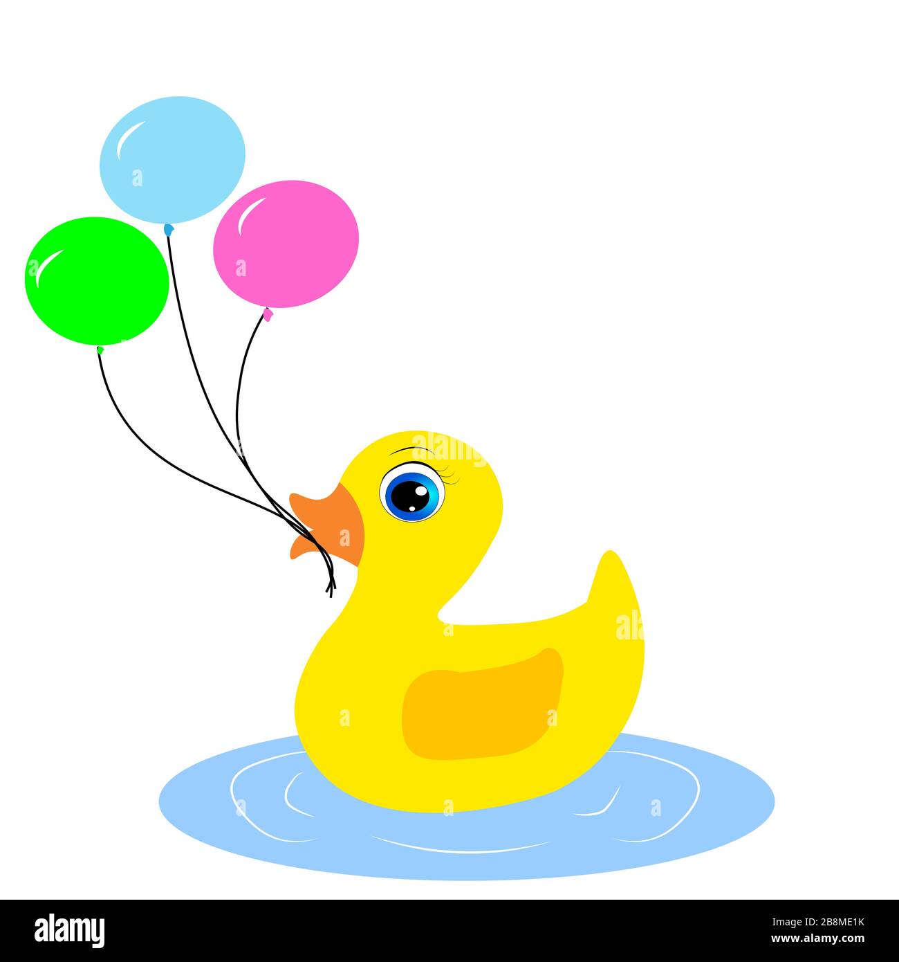 Angry Rubber Duck Cartoon