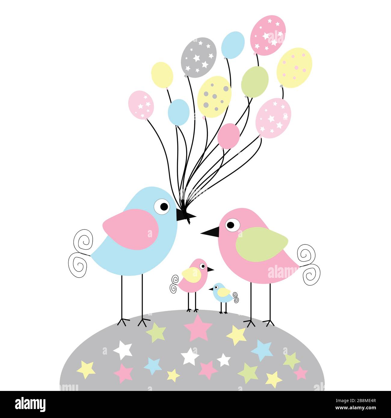 cute bird cartoon illustration Stock Vector Image & Art - Alamy