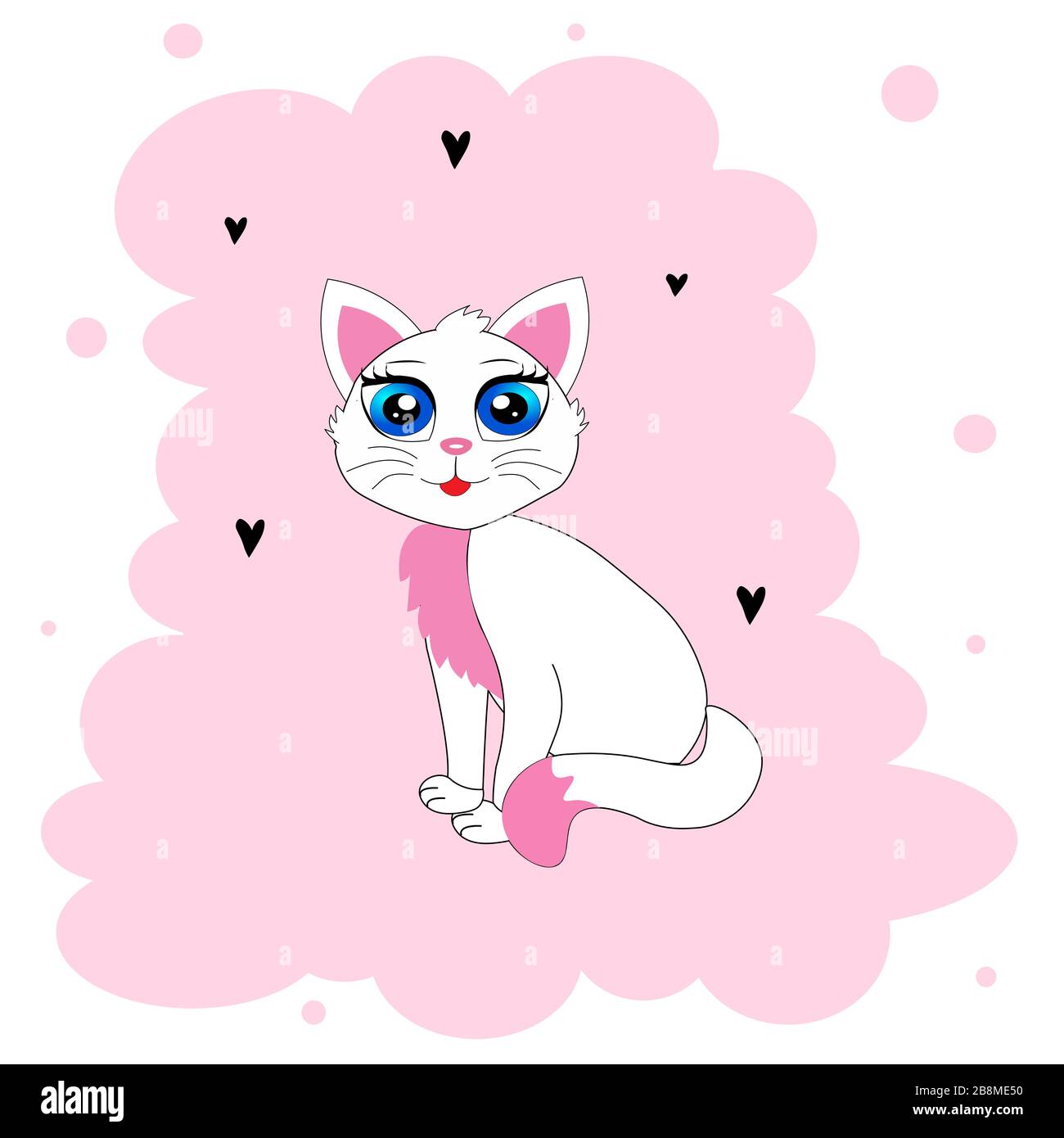 cat kitten cartoon illustration vector Stock Vector Image & Art - Alamy