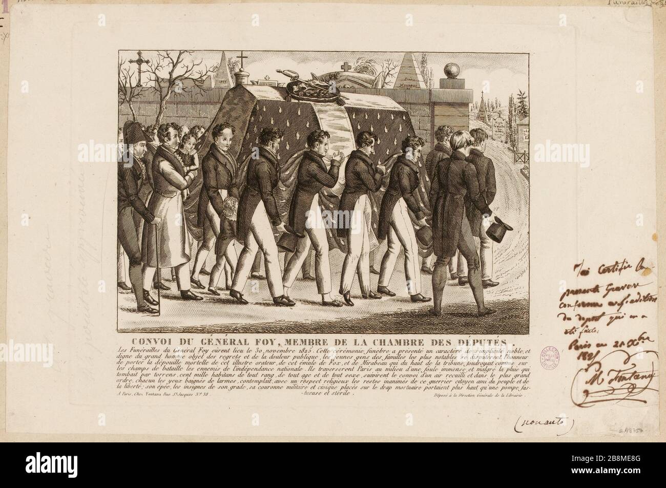 CONVOY OF GENERAL FOY, MEMBER OF THE CHAMBER OF DEPUTIES. (IT Stock ...