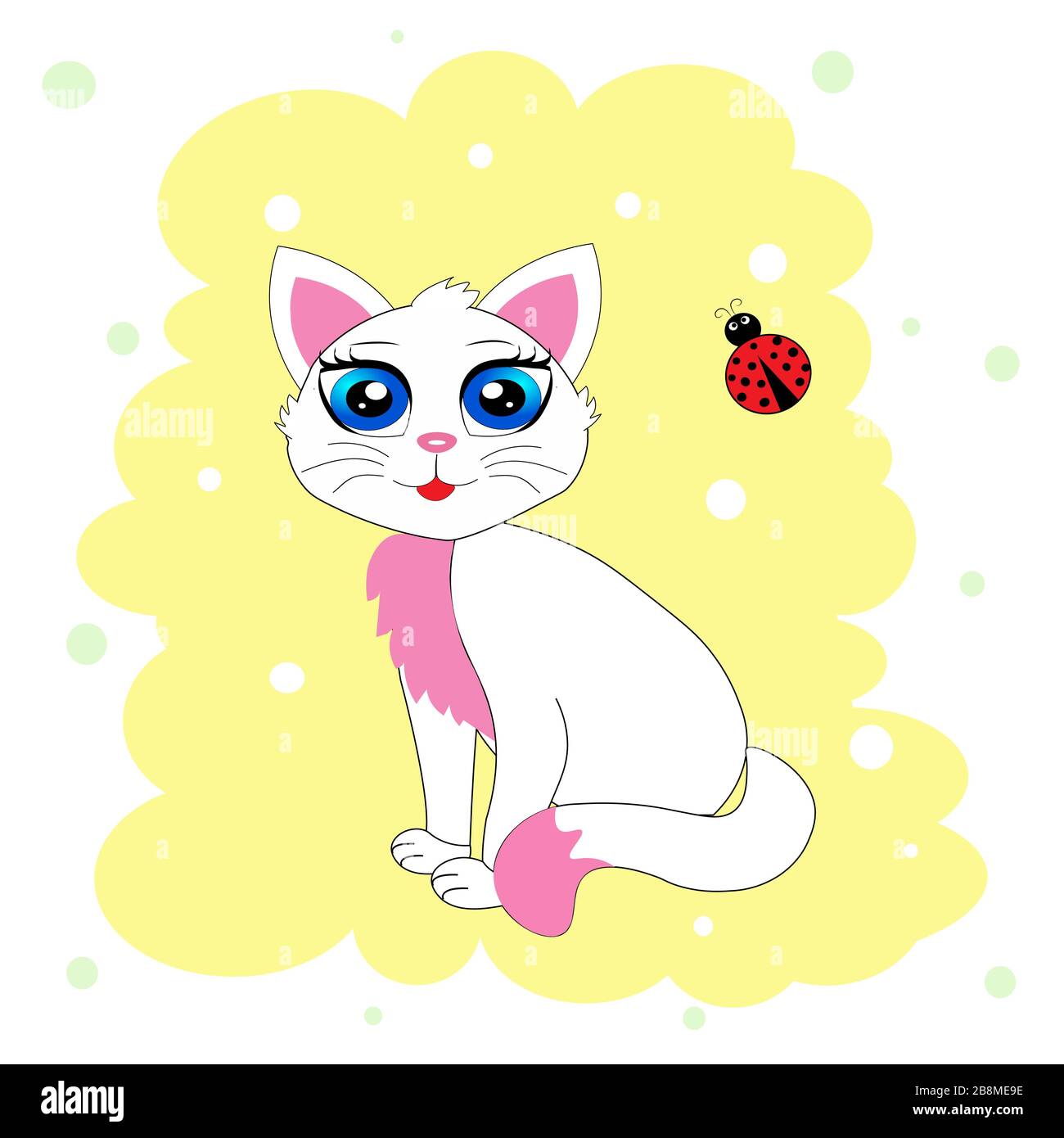cat kitten cartoon illustration vector Stock Vector Image & Art - Alamy