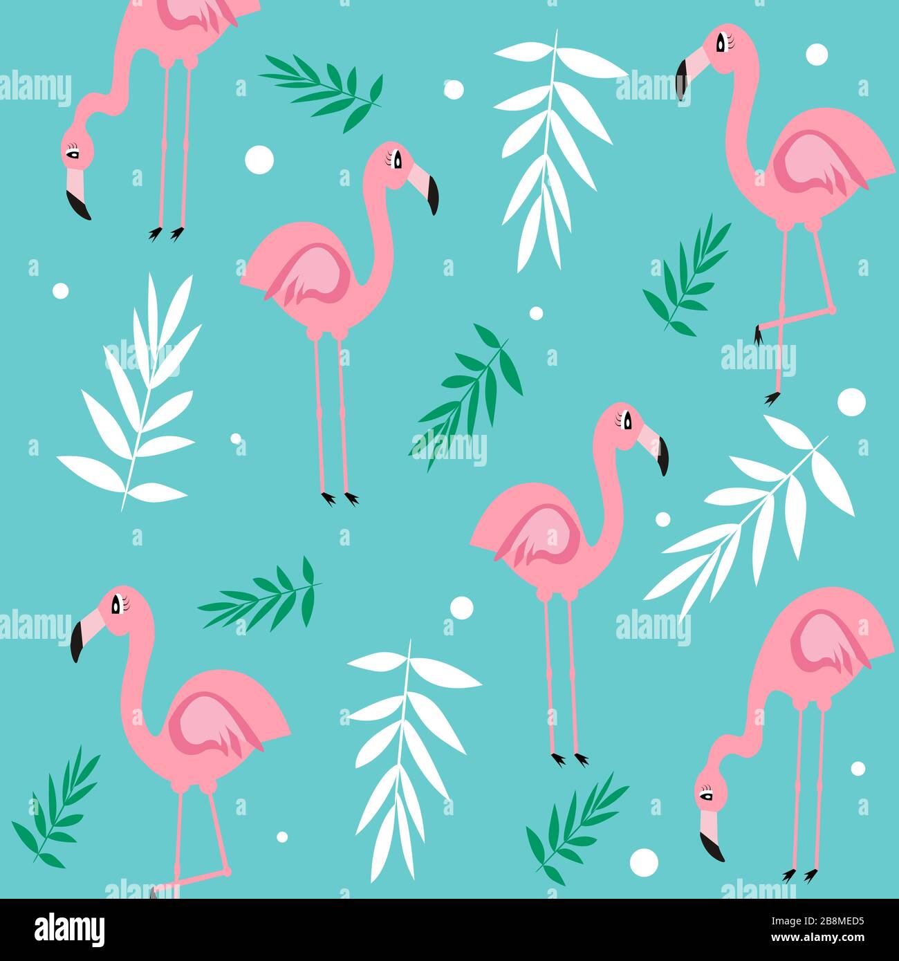 flamingo cartoon illustration vector pattern Stock Vector Image & Art ...