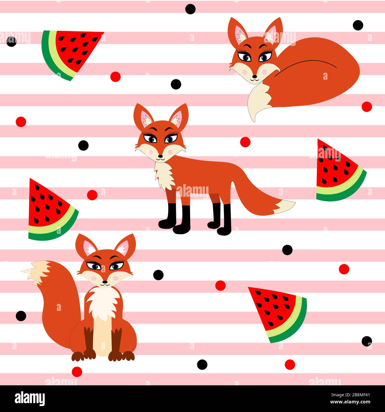 fox cartoon illustration Stock Vector Image & Art - Alamy