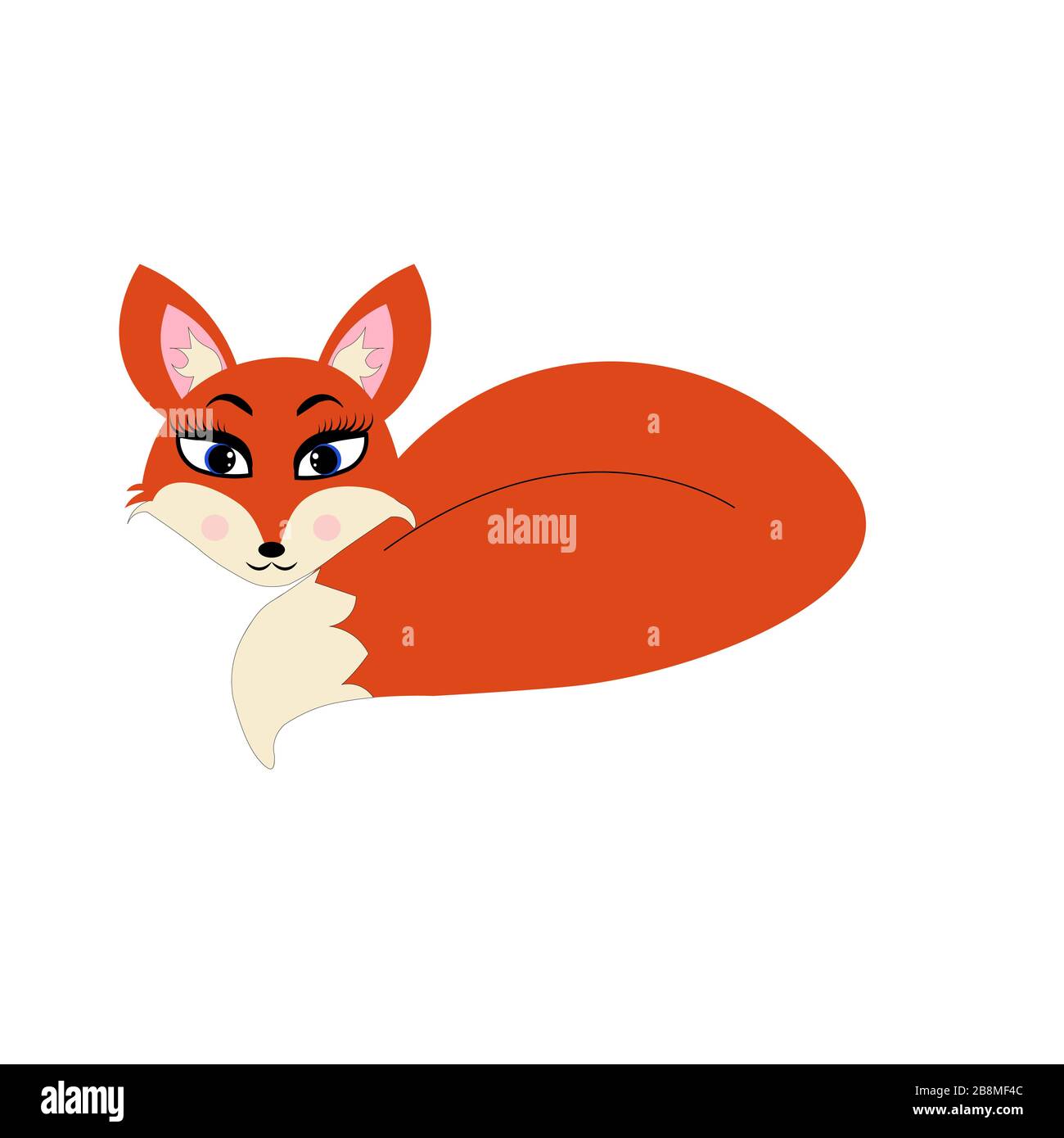 fox cartoon illustration Stock Vector Image & Art - Alamy