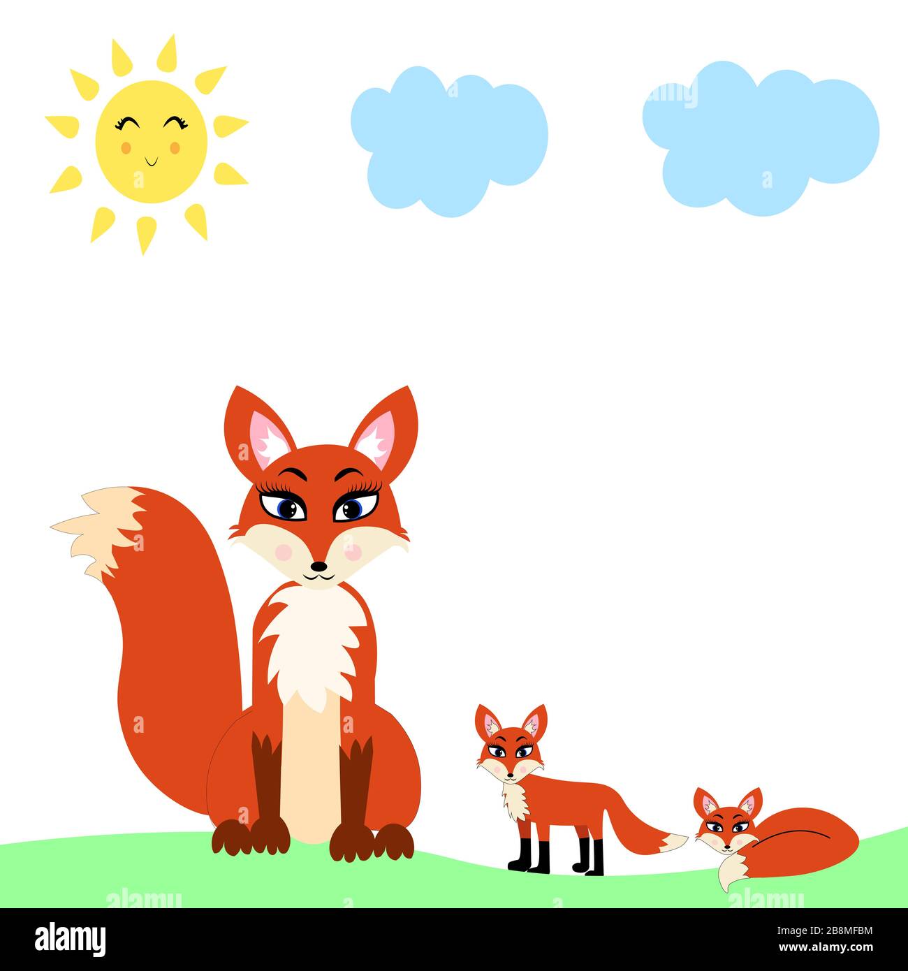 fox cartoon illustration Stock Vector Image & Art - Alamy