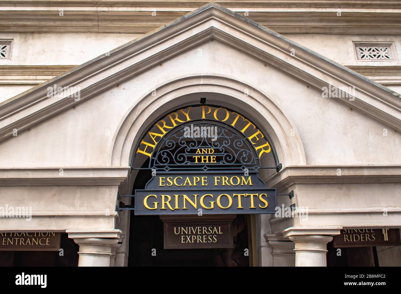 Orlando, Florida. March 02, 2020. Harry Potter and The Escape from ...