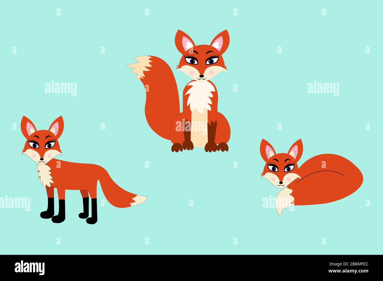 Fox cartoon hi-res stock photography and images - Alamy