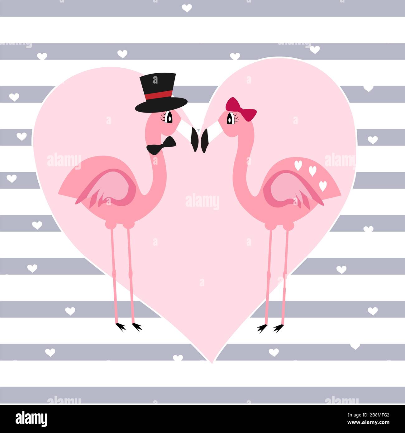 flamingo cartoon illustration vector Stock Vector Image & Art - Alamy