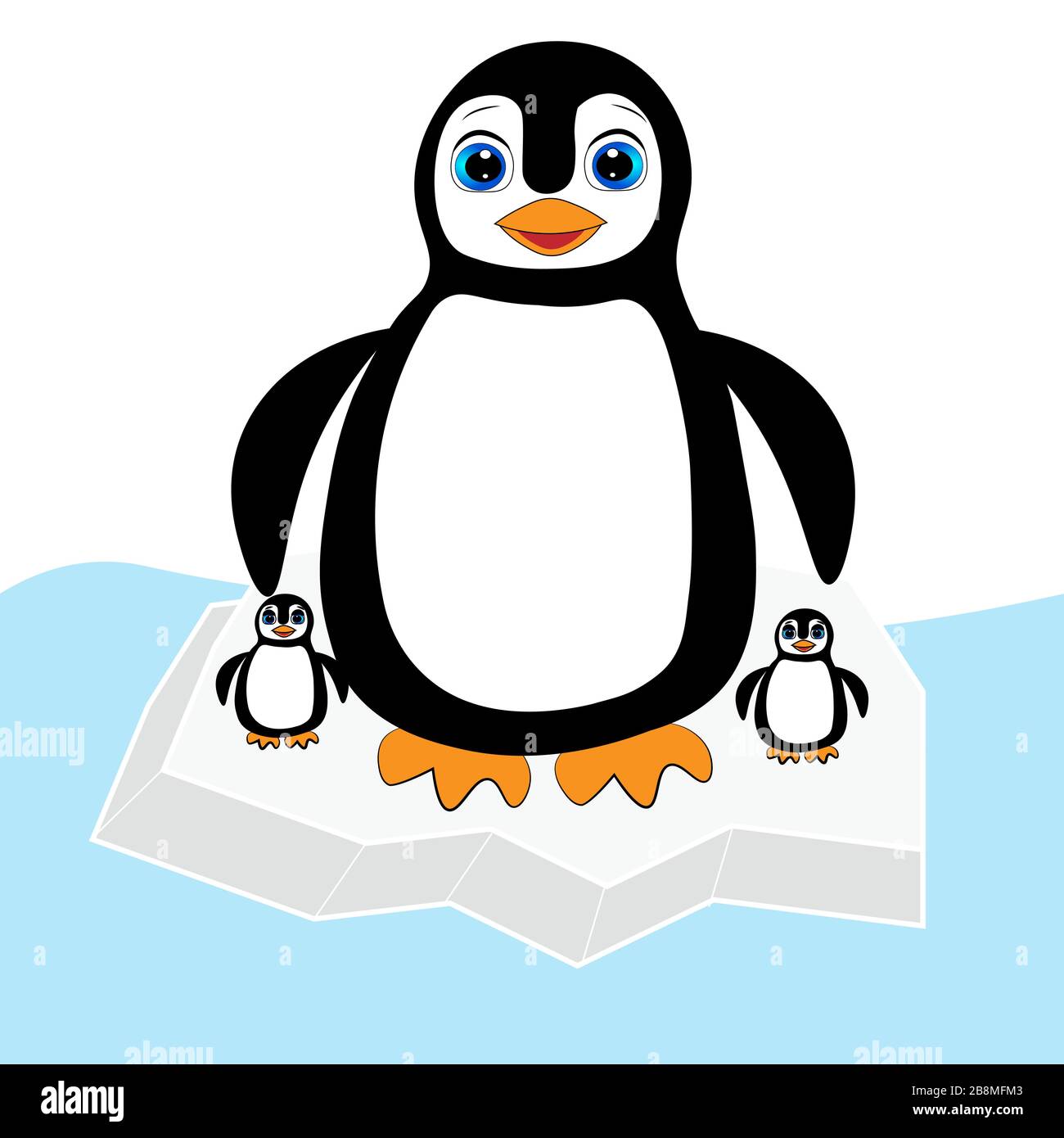 penguin cartoon illustration vector Stock Vector Image & Art - Alamy
