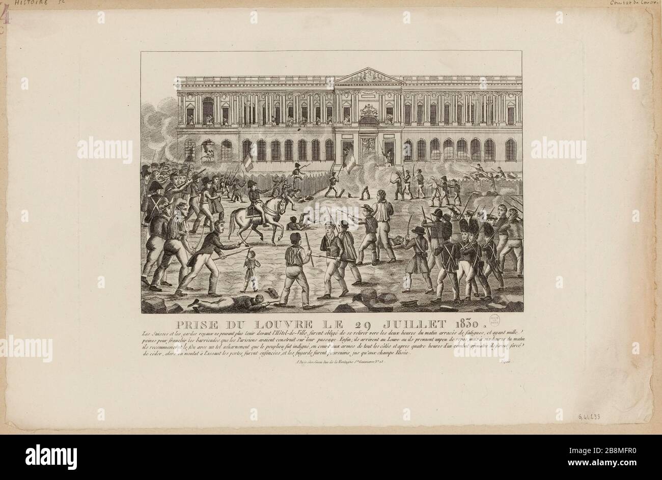 Taking the louvre july 29 1830 hi-res stock photography and images - Alamy