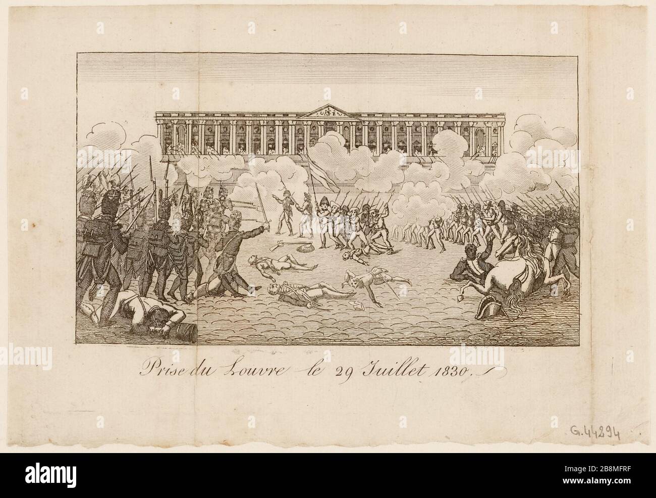 Taking the louvre july 29 1830 hi-res stock photography and images - Alamy