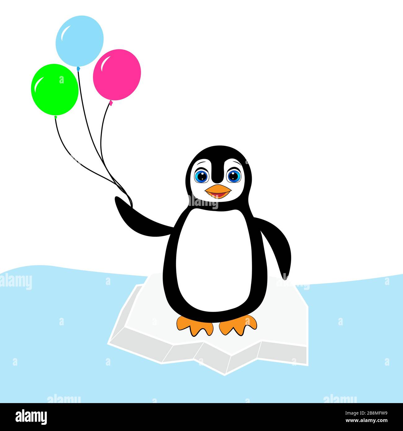 penguin cartoon illustration vector Stock Vector Image & Art - Alamy
