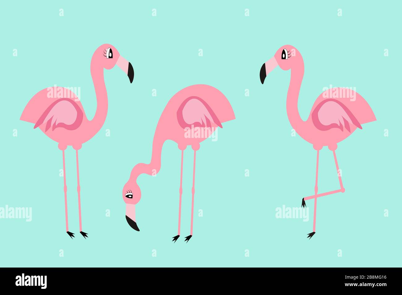 flamingo cartoon illustration vector Stock Vector Image & Art - Alamy
