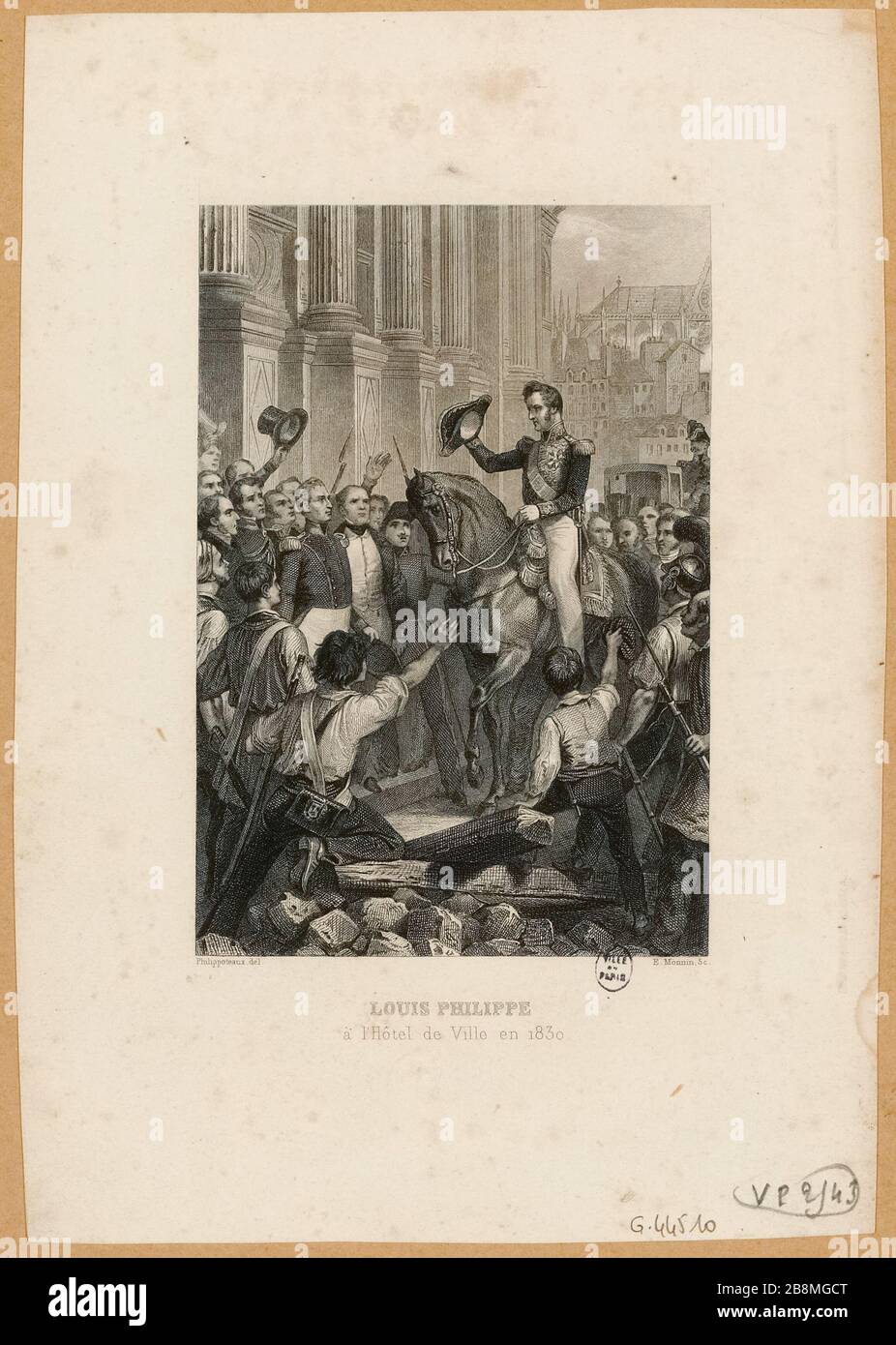 Louis Philippe / at the City Hall in 1830. (TI Stock Photo - Alamy