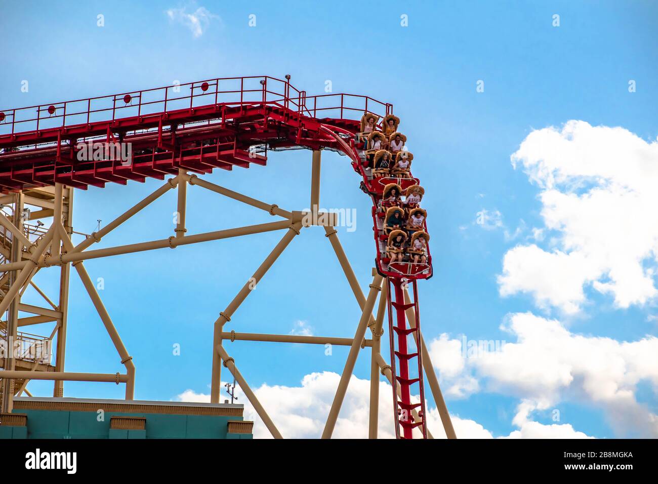 Orlando, Florida. March 02, 2020. People enjoying Hollywood Rip Ride ...